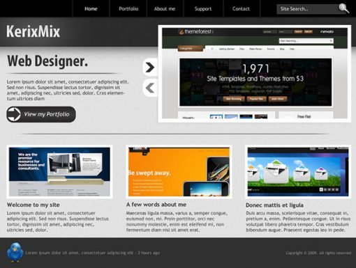 15 Free PSD Website Templates