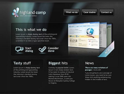 15 Free PSD Website Templates