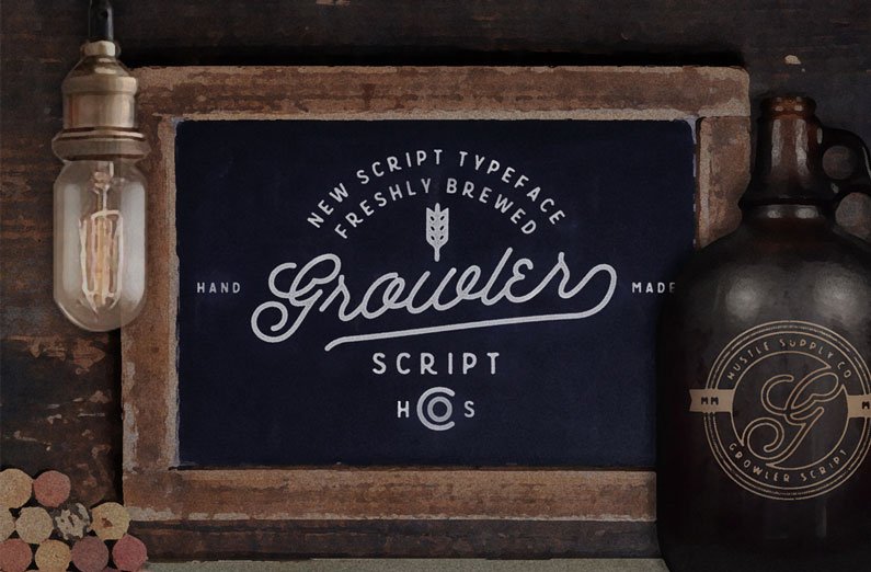 17 - Retro, Vintage Inspired Cursive Script Fonts