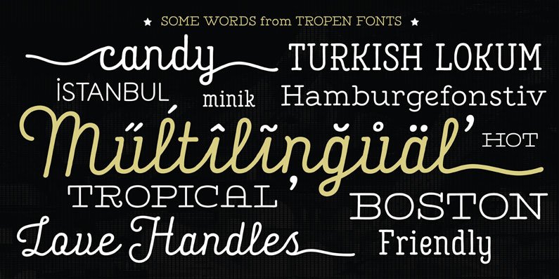 17 - Retro, Vintage Inspired Cursive Script Fonts